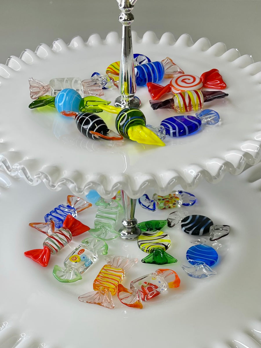 Set of 3 Handmade Murano Glass Bonbons – MAMOMA Boutique